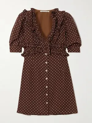 Alessandra Rich Puff Sleeve Cocktail Dresses