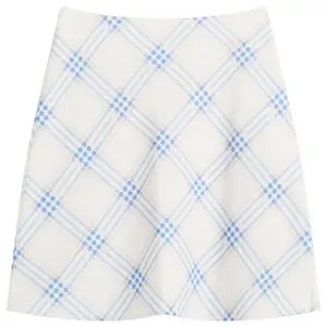 KIJUN Essential Check Mini Skirt