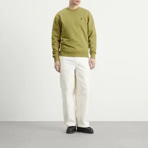 Ami Contrasted De Coeur Sweatshirt - Matcha