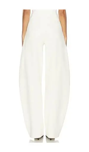 EAVES Sculptural Compact Suiting Pant - Ivory