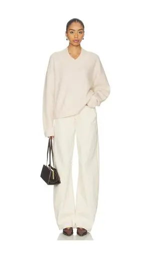 EAVES Jacquie V-neck Alpaca Blend Sweater