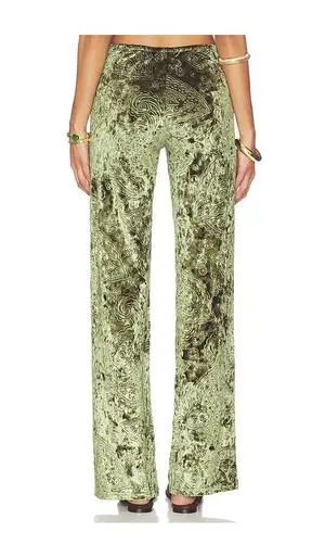 SIEDRES Fern Printed Velour Pants