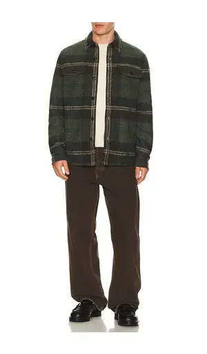 Faherty Brand Range Fleece Lined Shacket - Forest Point Plaid