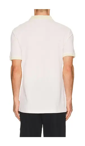 ORIGINAL PENGUIN Jacquard Honeycomb Polo In Cream