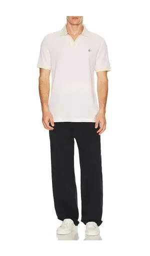 ORIGINAL PENGUIN Jacquard Honeycomb Polo In Cream