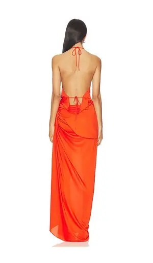 MOTHER OF ALL Draped Jersey Maxi Dress