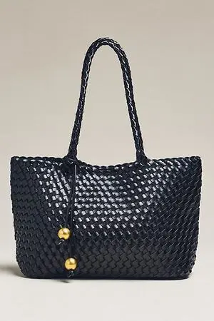 Anthropologie Calla Woven Tote Bag - Black