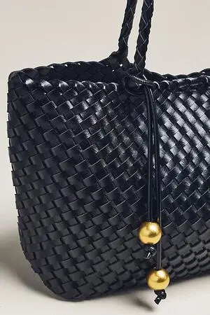 Anthropologie Calla Woven Tote Bag - Black