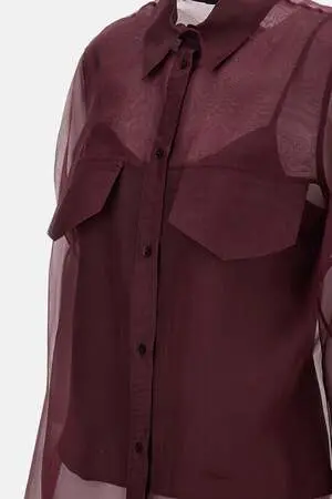Federica Tosi Silk Organza Button-up Shirt