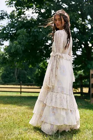Free People Calypso Maxi Dress With Tiered Silhouette