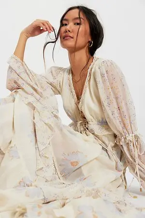 Free People Calypso Maxi Dress With Tiered Silhouette