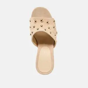 DOLCEVITA Holta Studded Wedge Slides