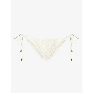 Monday Swimwear Hanalei Crochet Bikini Bottom - Ivory Crochet