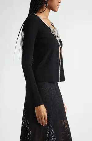 Rabanne Embellished Cutaway Cardigan