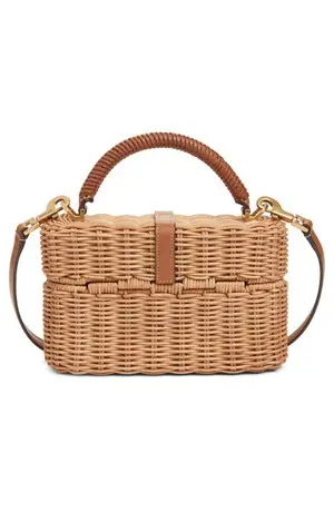 Saint Laurent Gaby Wicker Vanity Bag