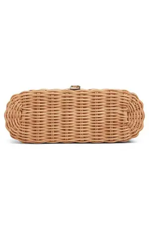 Saint Laurent Gaby Wicker Vanity Bag