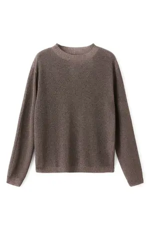 Mango Sparkle Fine Knit Sweater - Chocolate