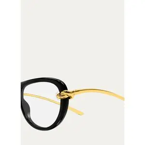 Bottega Veneta Knot Aviator Sunglasses - Black