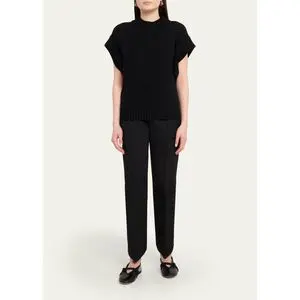 Bottega Veneta Leather Ballerina Flats - Nero