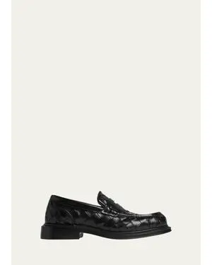 Bottega Veneta James Intrecciato Leather Loafers - Nero