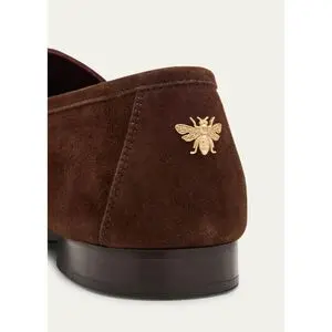 BOUGEOTTE Suede Penny Loafers - Espresso
