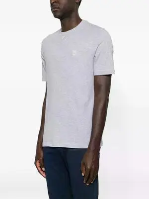 Brunello Cucinelli Ribbed Crew-neck Logo-embroidery T-shirt