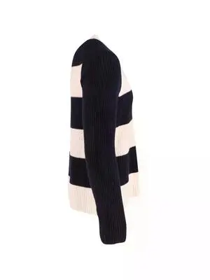 JOSEPH Striped Ribbed Sweater