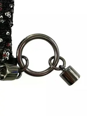 JIMMY CHOO Callie Sequin Chain Tote Bag