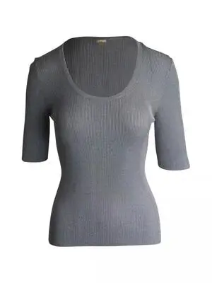 Michael Kors Ribbed Knit Top