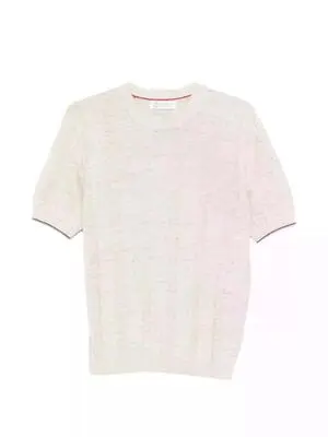 Brunello Cucinelli Ribbed Knit Short-sleeve T-shirt
