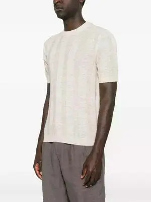 Brunello Cucinelli Ribbed Knit Short-sleeve T-shirt