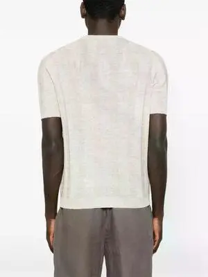Brunello Cucinelli Ribbed Knit Short-sleeve T-shirt