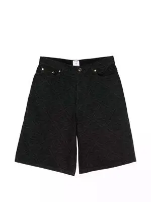Casablanca Laser Monogram Denim Shorts