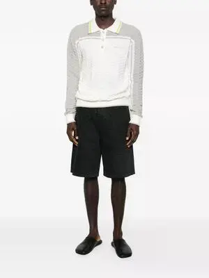 Casablanca Laser Monogram Denim Shorts
