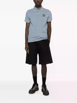 Stone Island Short-sleeve Polo Shirt - Blue