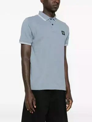 Stone Island Short-sleeve Polo Shirt - Blue