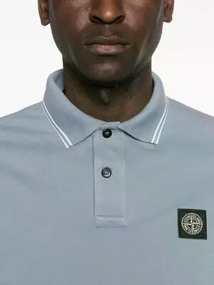 Stone Island Short-sleeve Polo Shirt - Blue