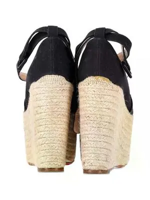 CHRISTIAN LOUBOUTIN Dehia Platform Wedge Espadrilles