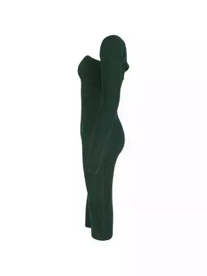 Khaite Beth Ribbed-knit Midi Dress