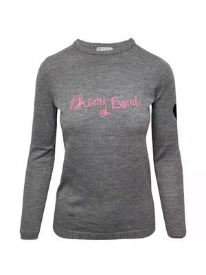 Bella Freud Embroidered Crew-neck Sweater
