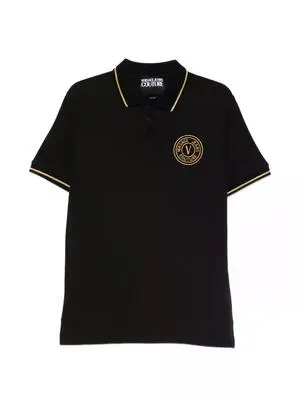 Versace Logo-appliqué Polo Shirt