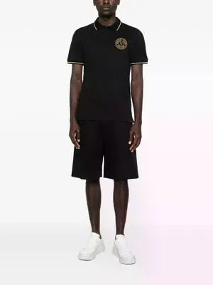 Versace Logo-appliqué Polo Shirt