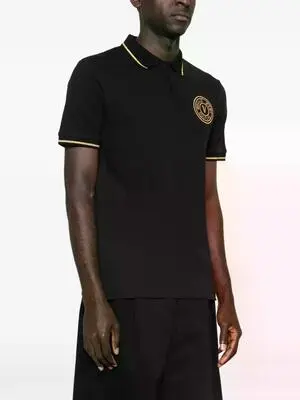 Versace Logo-appliqué Polo Shirt