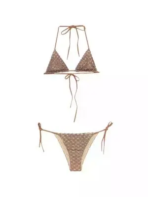 Missoni Embellished Triangle Bikini - Brown