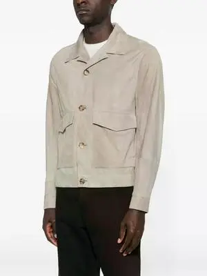 Brunello Cucinelli Suede Leather Jacket