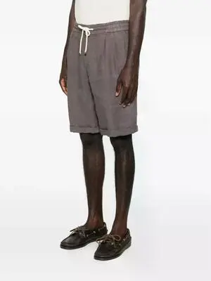 Brunello Cucinelli Drawstring Cuffed Shorts - Brown