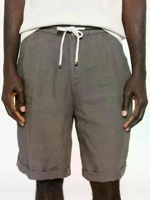 Brunello Cucinelli Drawstring Cuffed Shorts - Brown