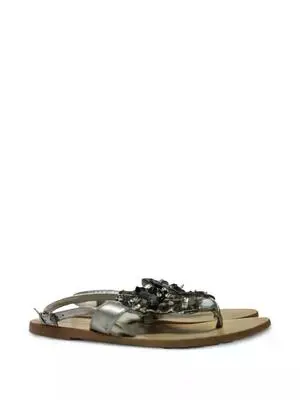 LAVENDER LABEL VERA WANG VINTAGE Rhinestone T-bar Sandals