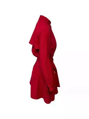 Maje Belted Long-sleeve Dress