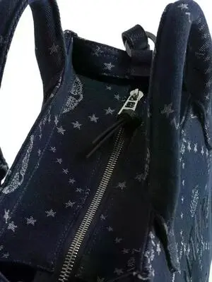 Zadig&Voltaire Angel Monogram Denim Tote Bag - Blue